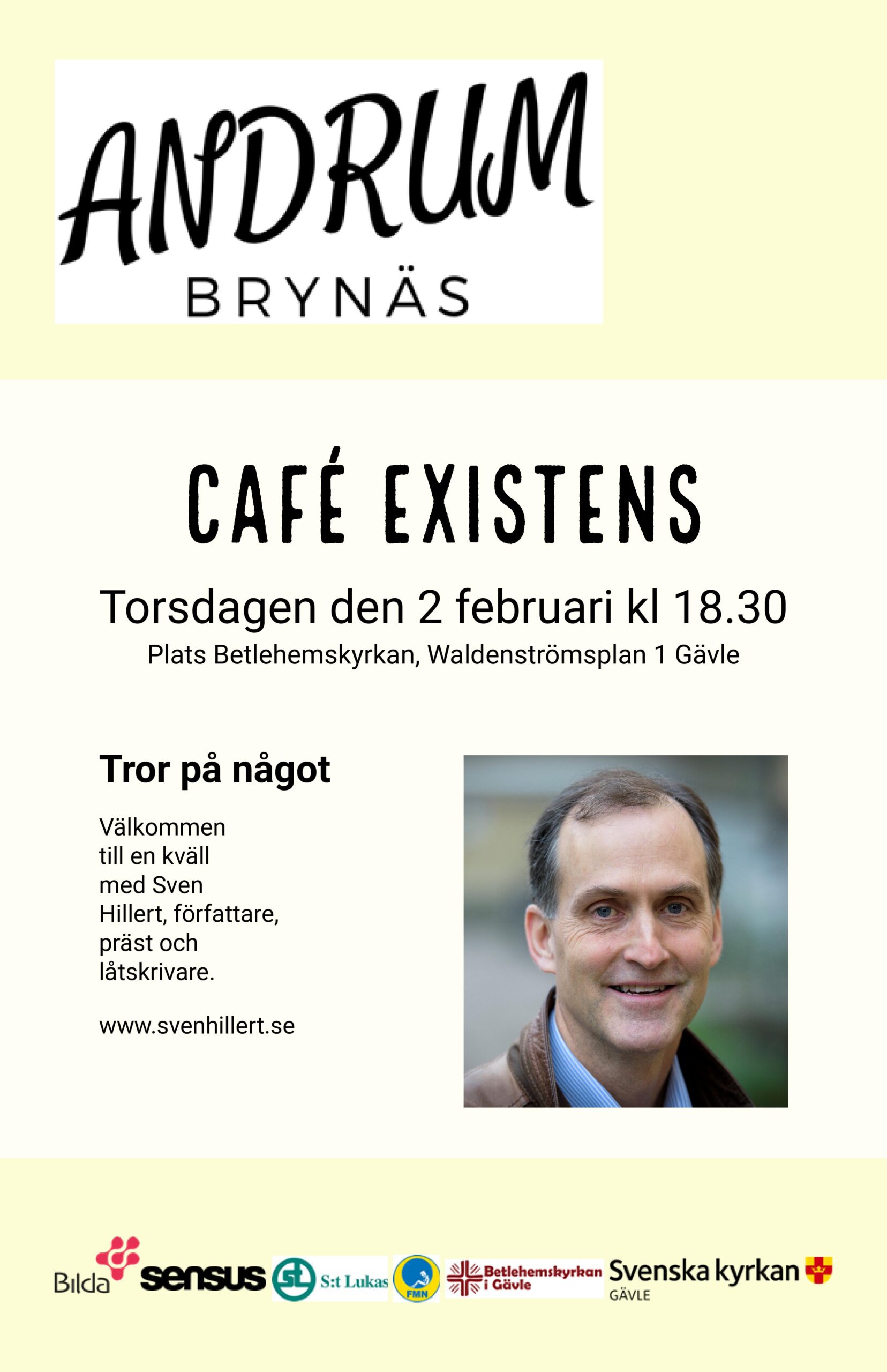 Andrum Brynäs med Sven Hillert - Betlehemskyrkan i Gävle